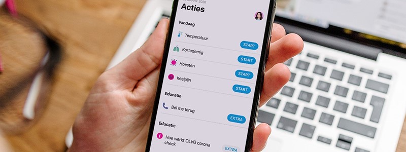 Medische begeleiding Corona Check app per 1 oktober vanuit drie ...